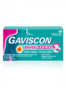 Gaviscon Duo Efekt Kautabletten - bei Refluxsymptomen