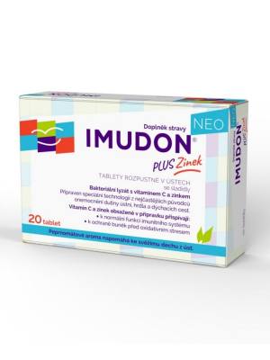 IMUDON NEO +Zink Lutschtabletten mit Süßstoffen.