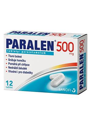 Paralen enthält Paracetamol 500 mg in 1 Tablette.