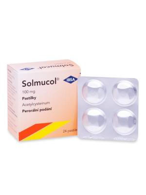 Solmucol: Acetylcystein 100 mg pro Lutschtablette.