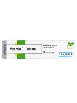 Generica Vitamin C 1000 mg in Form von Brausetabletten.