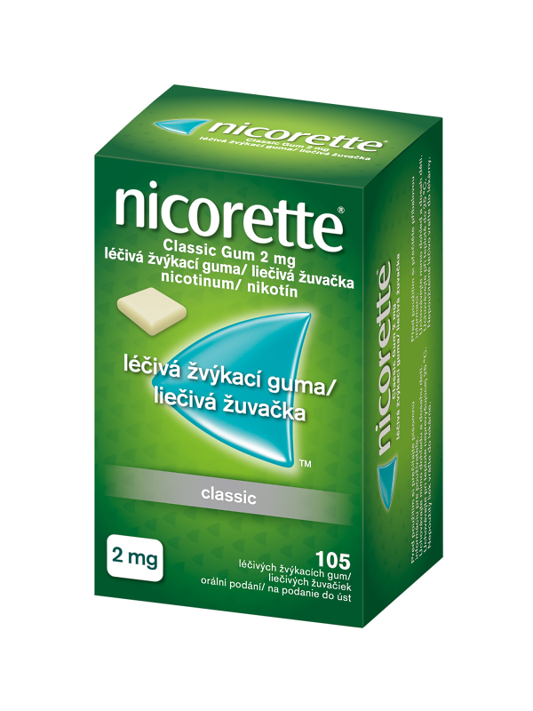 Nicorette Classic 105 Kaugummis 2mg - Rauchentwöhnung